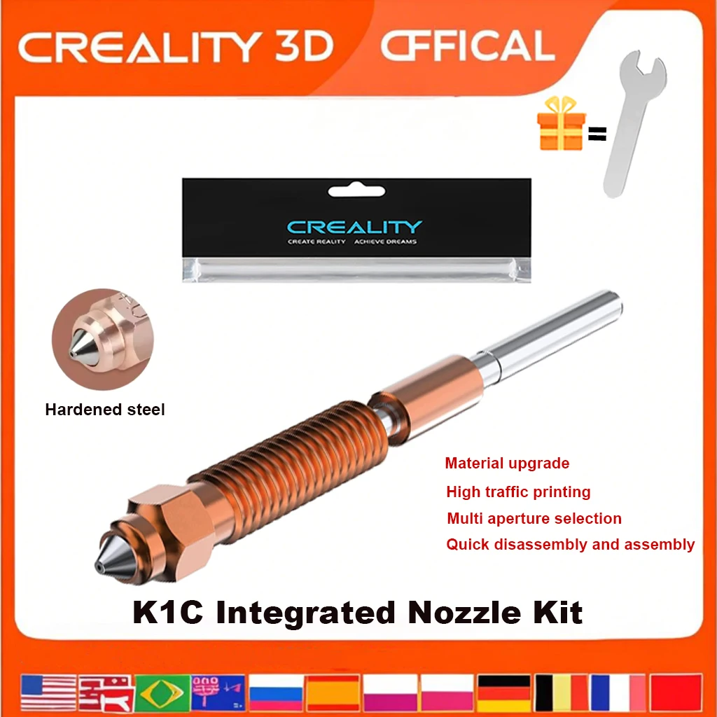 Creality Quick-Swap Nozzle 0.2,0.4,0.6,0.8,1.0mm Easy to install High ...