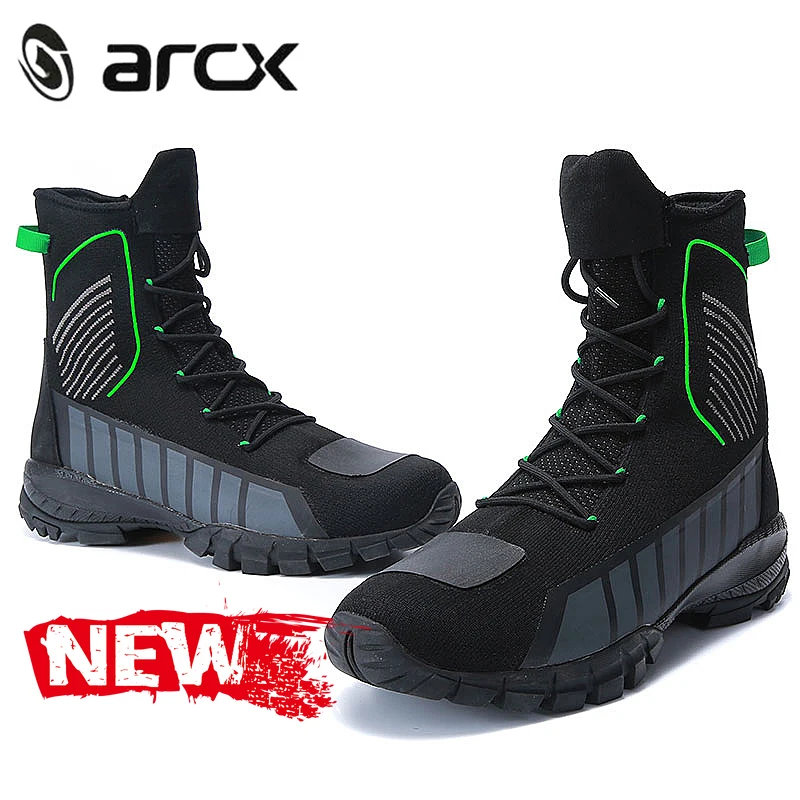 ARCX-Botas-De-Moto-transpirables-para-hombre-botines-a-la-moda-calzado ...