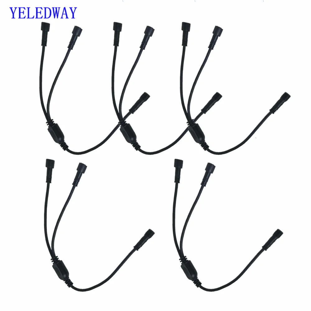 2-Way-LED-Splitter-IP67-Waterproof-2-Pin-Connector-Cable-DC-5V-12V-Y ...