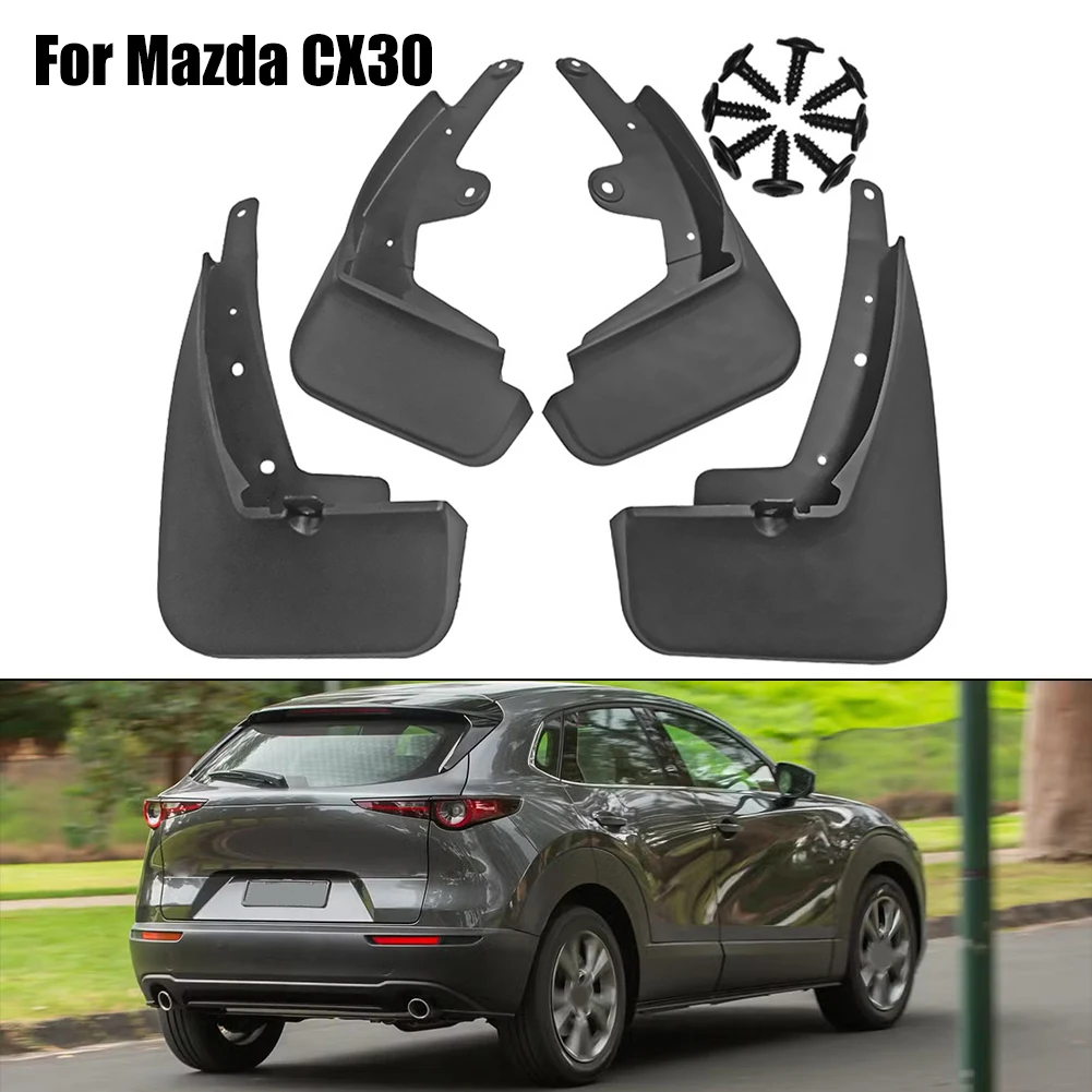 4pcs Car Tire Fender Front Rear Wheel Mud Flaps Splash Guards Mudflaps ...