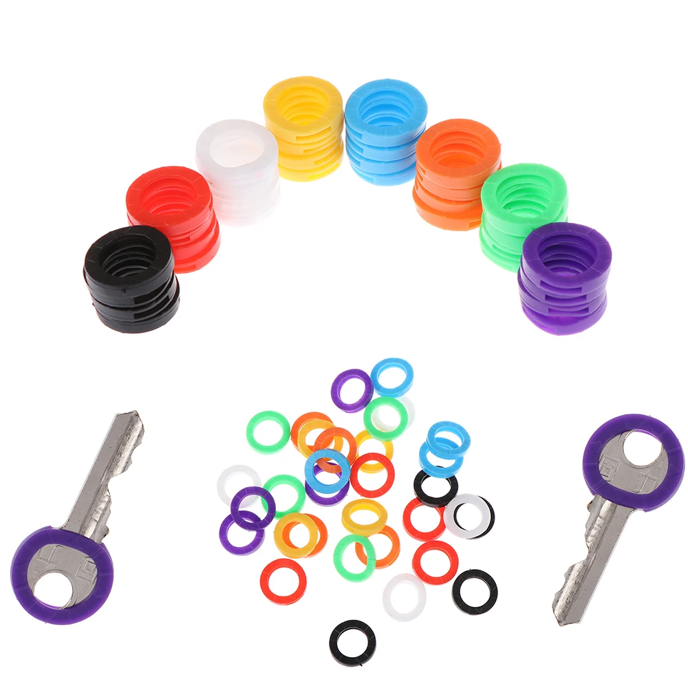 32pcs-Bright-Colors-Soft-Silicone-Hollow-Multi-Color-Rubber-Keys-Locks ...