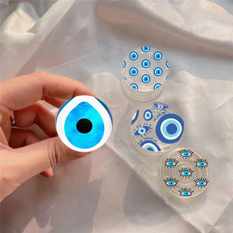 Turkish Lucky Blue Evil Eye Abstract Phone Grip Tok Stand Holder ...