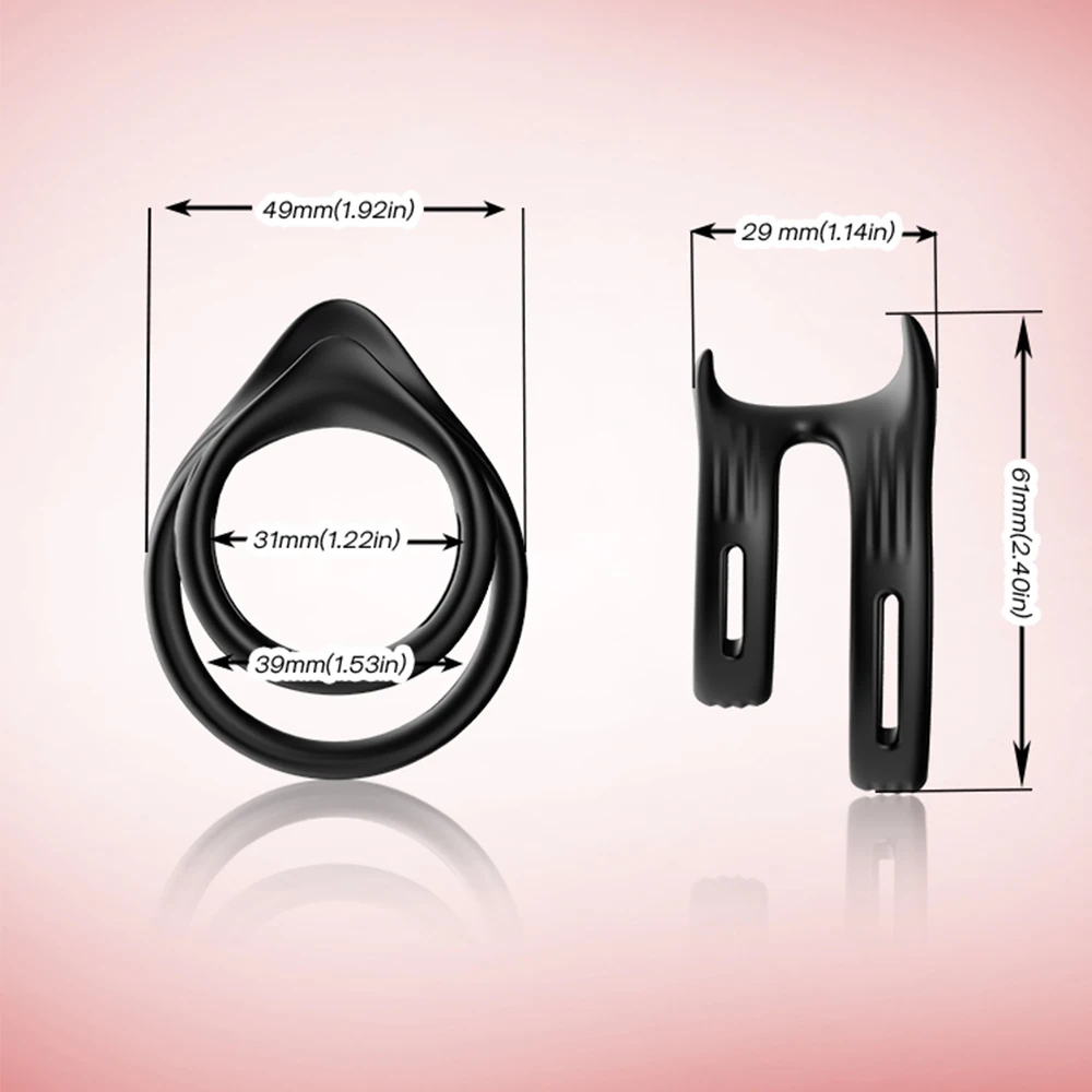 Anneau pénien en silicone souple pour hommes,anneau de pénis,extension ...