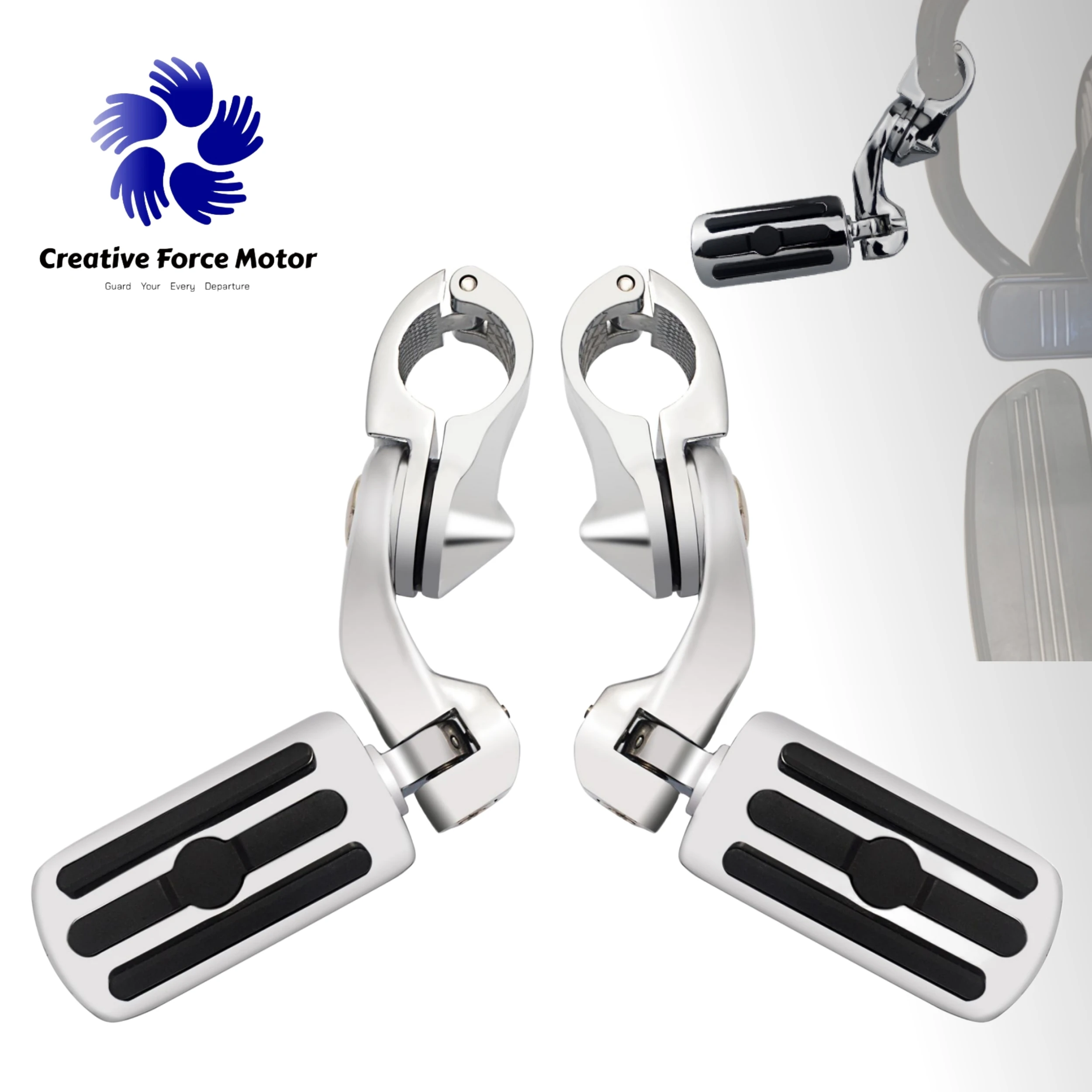 1-1-4-Motorcycles-Engine-Guard-Highway-Pegs-Footpegs-Kit-For-Honda-For ...