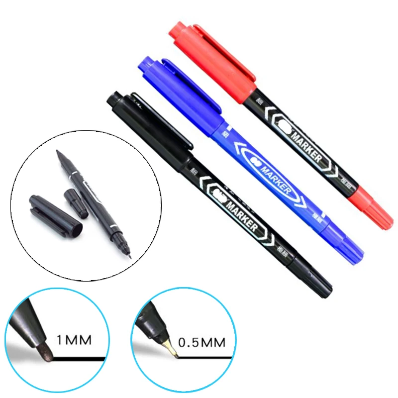 2-5-10pcs-Twin-Tip-Colored-Permanent-Art-Markers-Pens-Fine-Point ...