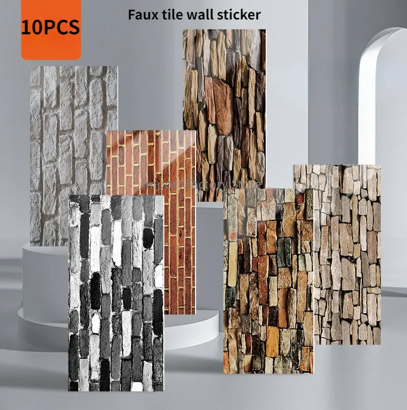 Living-Room-Bedroom-Backdrop-Faux-Brick-Wall-Sticker-Self-adhesive-Soft ...