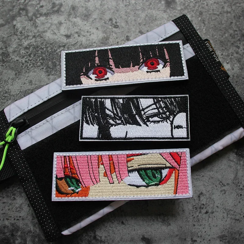 Two dimensional Anime Patches Girl Eyes Half Face Anime Patch ...