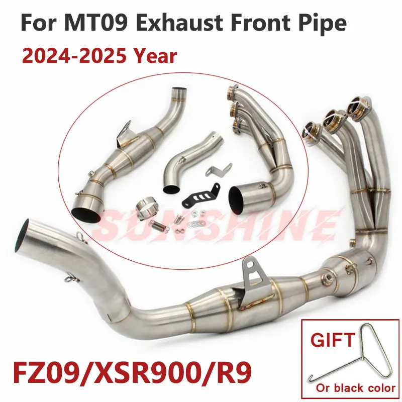 Newest Slip on Exhaust Motorcycle Front Pipe Catalyst Escape For MT09 ...