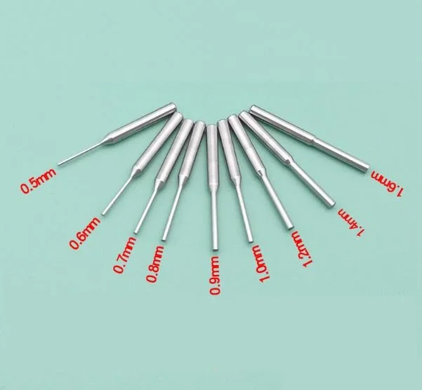 W4502 Replacement Stainless Steel Bit Spare Pins 0.5mm to 1.6mm for ...