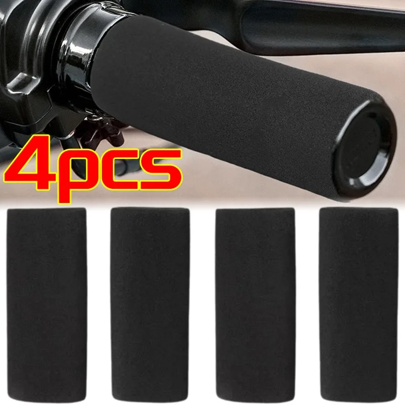 Motorcycle Anti Vibration Handle Cover Bar Foam Comfort Slip Over Grips ...