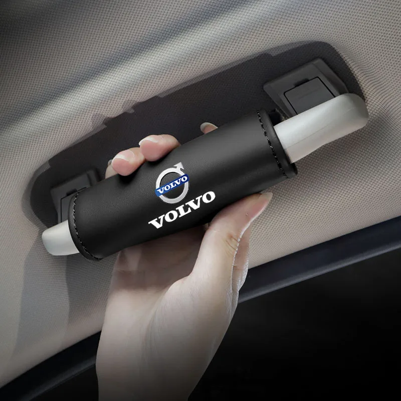 Car-Pull-Gloves-Roof-Armrest-Handle-Protect-Cover-Accessories-For-Volvo ...