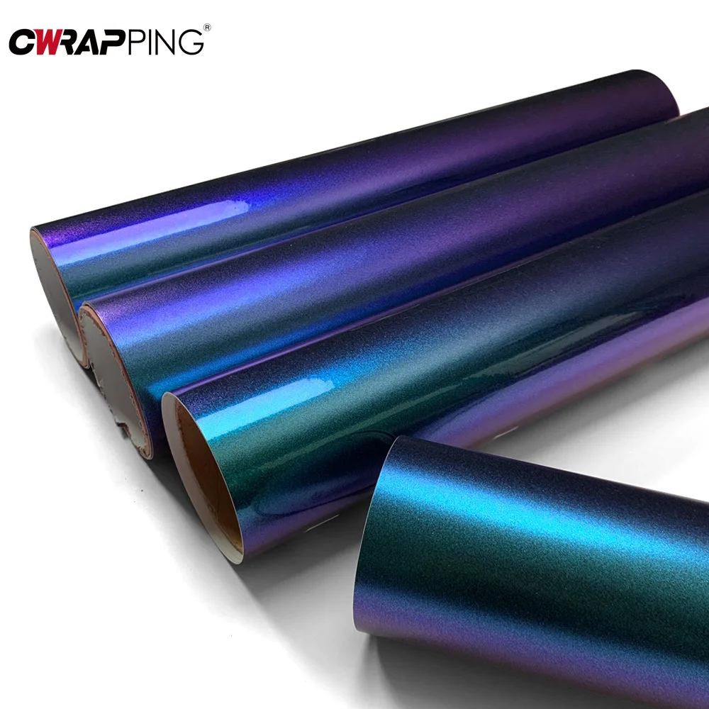 Car-Color-Change-Film-Glossy-Matte-Chameleon-Vinyl-Film-Motorcycle ...