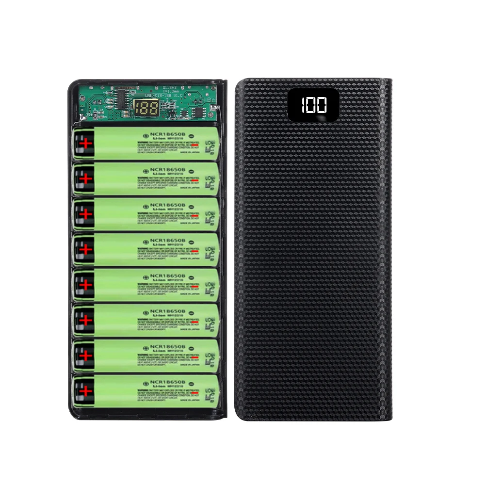 8x18650-Power-Bank-Battery-Box-Shell-Case-DIY-Type-C-Micro-USB-Mobile ...