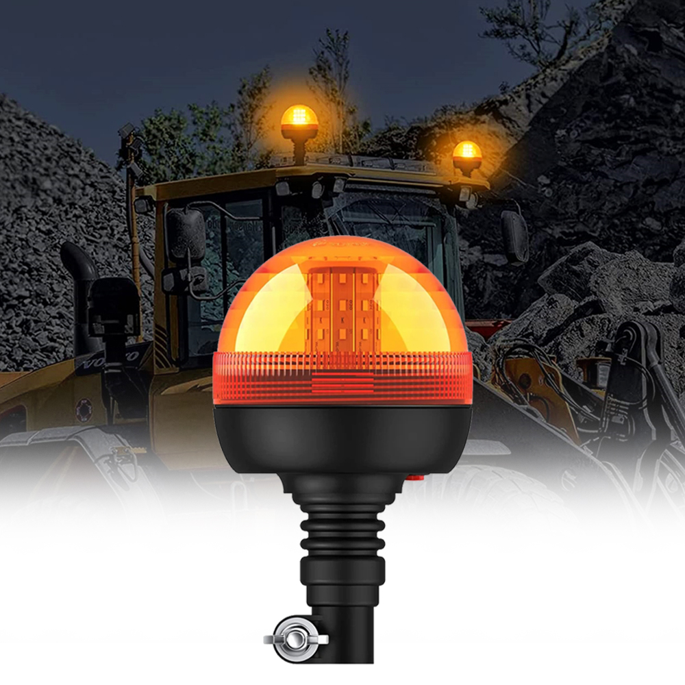 LED Rotating Warning Light for John Deere Tractor Truck Flashing Amber ...