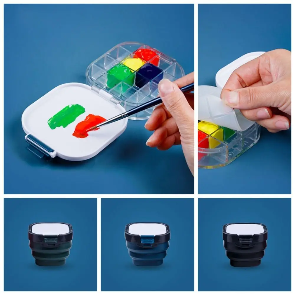 Brush-Cleaning-Palette-Scrub-Bucket-Pot-Set-Oil-Painting-Watercolor-Art ...