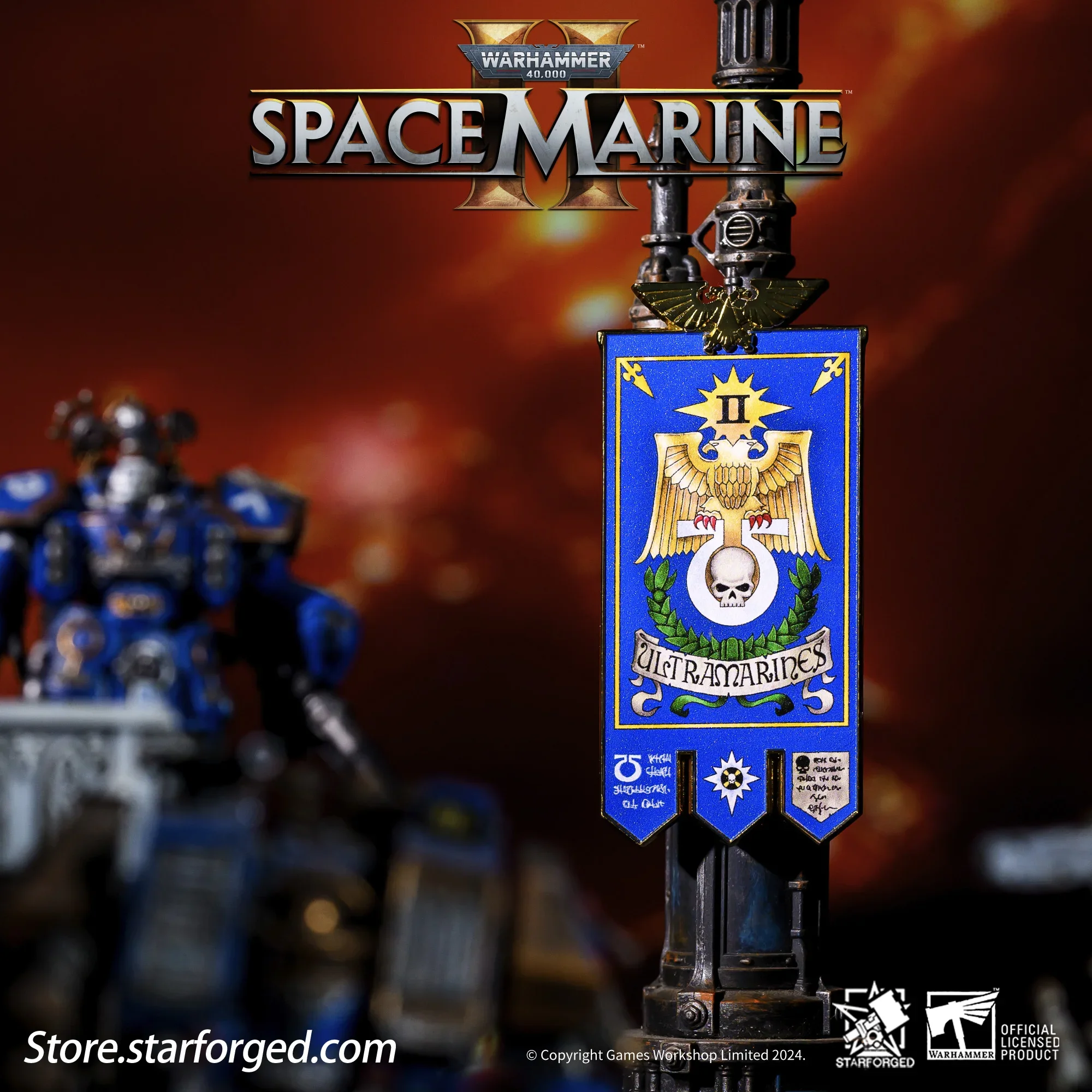 Starforged-Warhammer-40K-Ultramarines-2nd-Chapter-Banner-Refrigerator ...