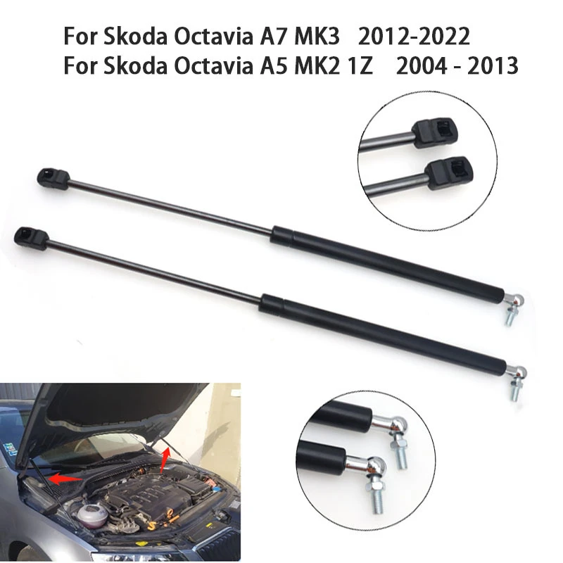 Car Front Bonnet Hood Damper Shock Gas Strut Lift Support Bars for ...