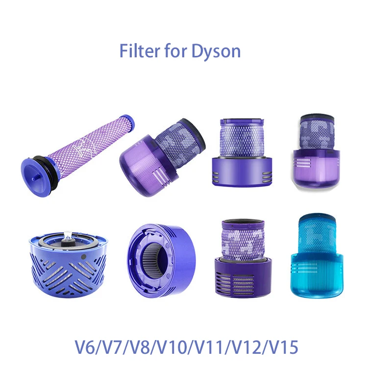 Replacement Filters Fot Dyson V6 V7 V8 V10 V11 V12 V15 Pre Hepa Post ...
