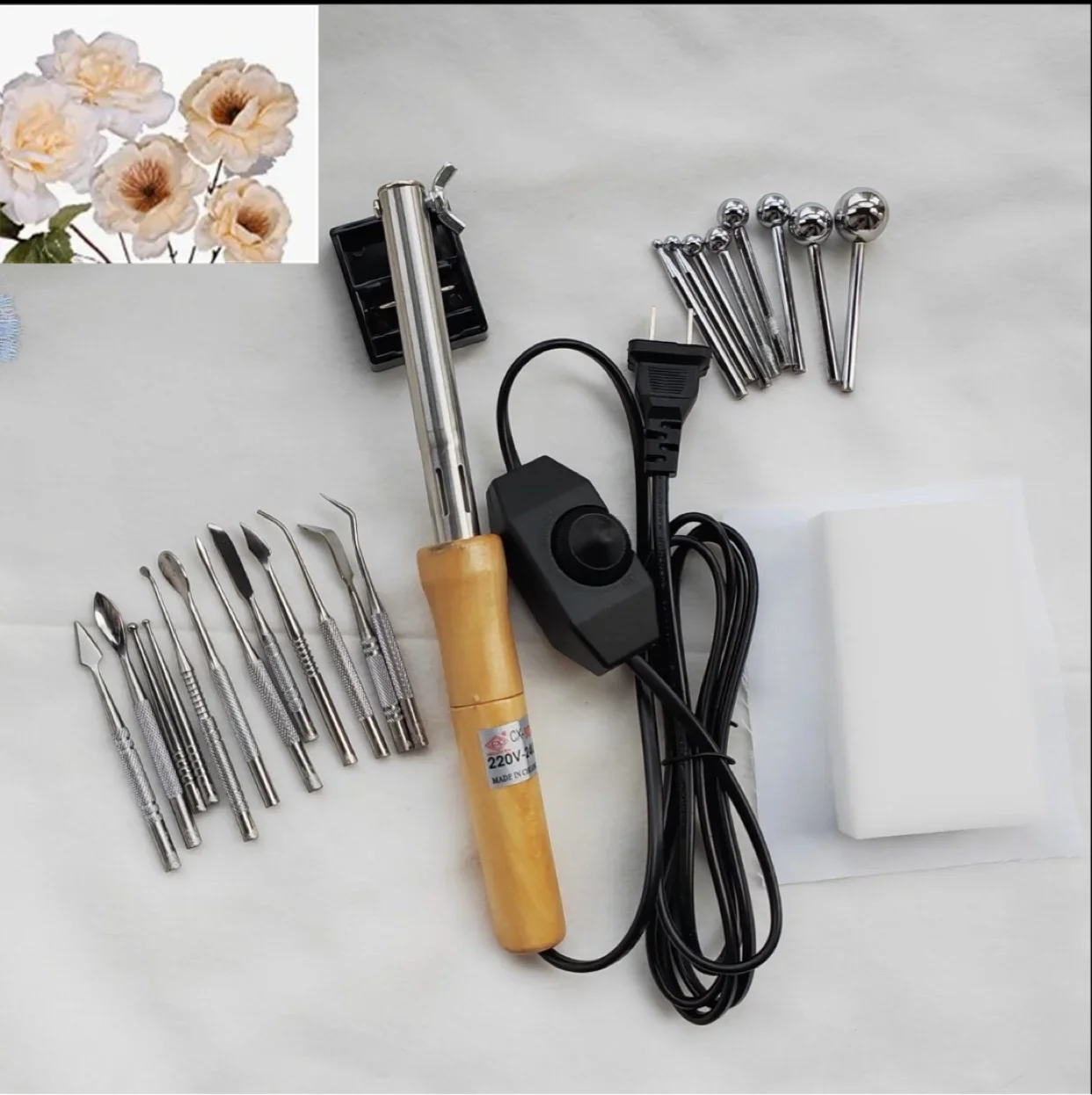 Fabric-Flower-Making-Tool-with-31-Heads-Electric-Fabric-Flower-Maker ...