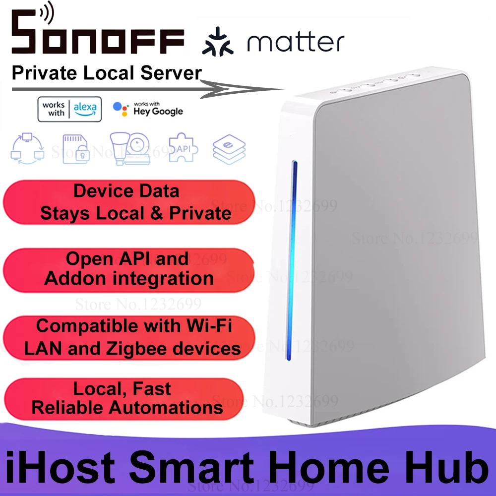 SONOFF-iHost-Smart-Home-Hub-AIBridge-Zigbee-Gateway-Matter-Hub-servidor-Local-privado-Compatible ...