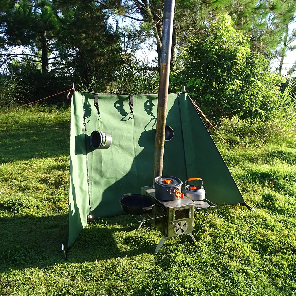 Camping-Grills-Windscreen-Outdoor-Campfire-Windshield-BBQ-Windproof ...