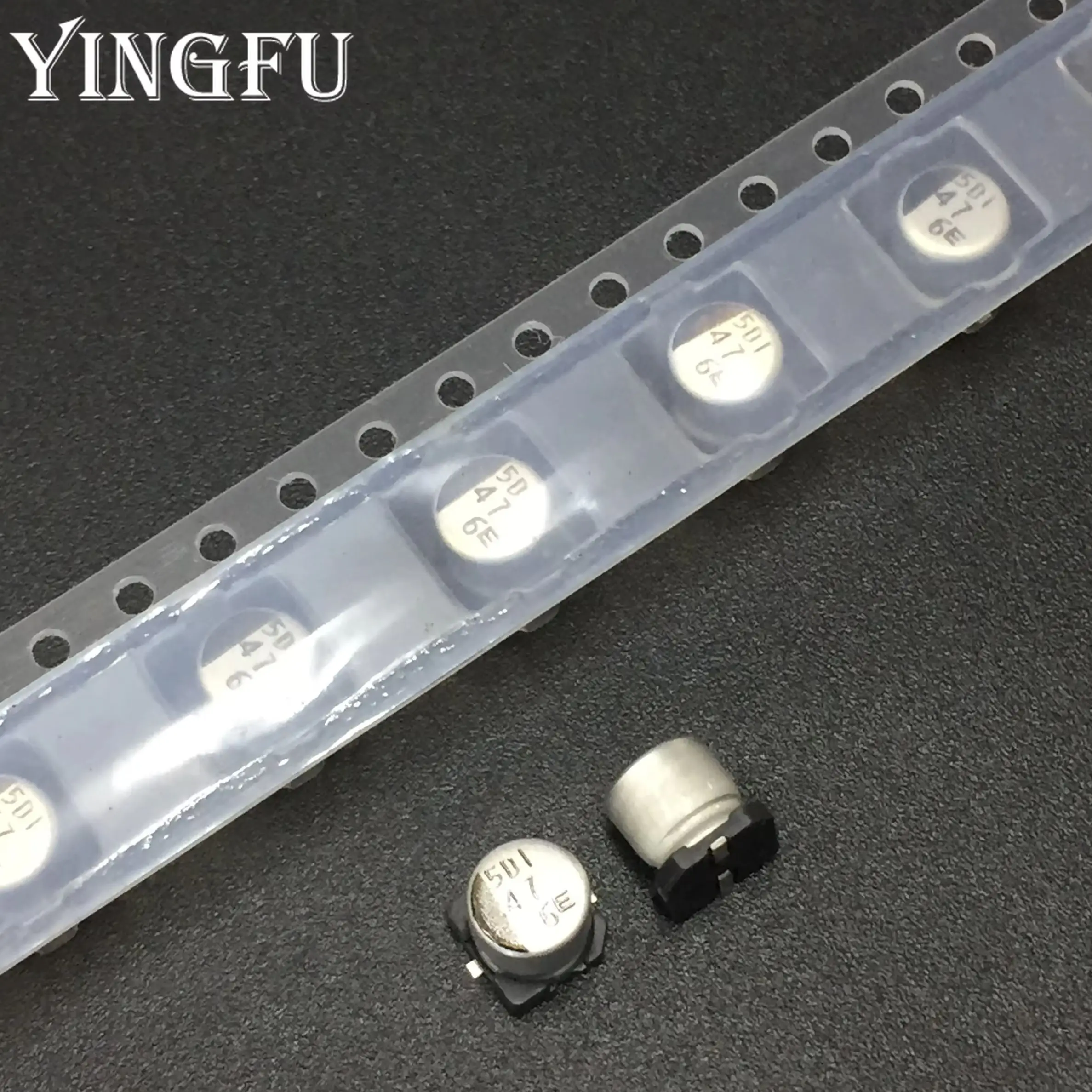 10pcs/100pcs 47uF 6.3V NACE series 5x5.5mm 6.3V47uF Chip-type SMD Audio ...