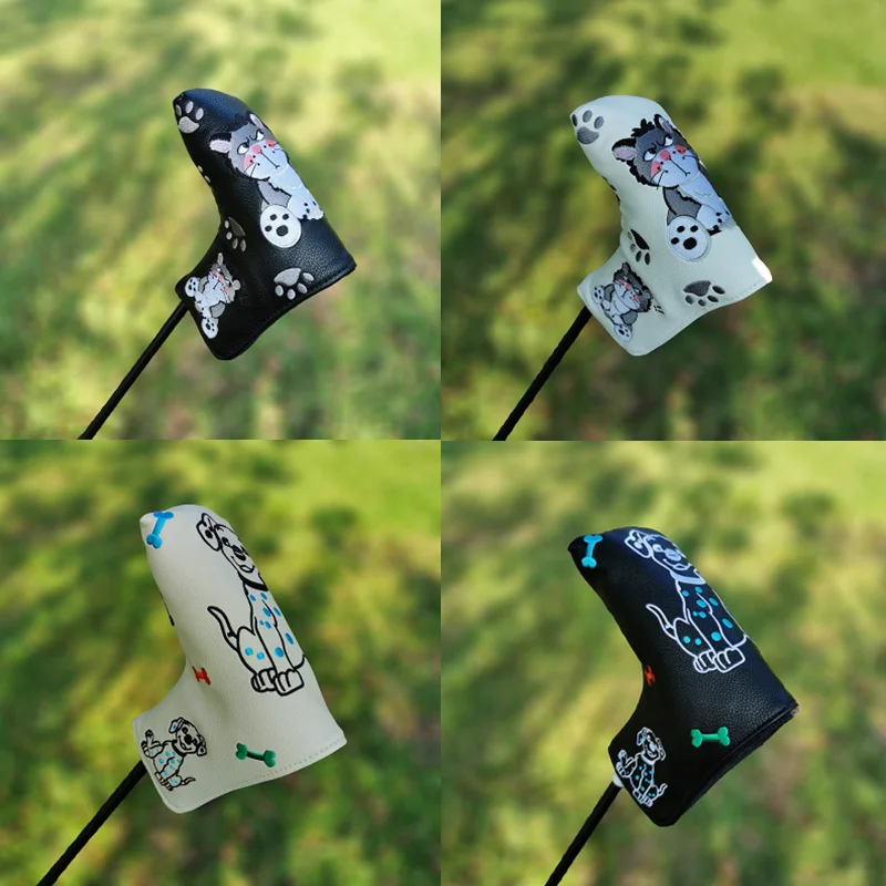 Cartoon animal golf club head cover putter sleeve magnetic closed ...