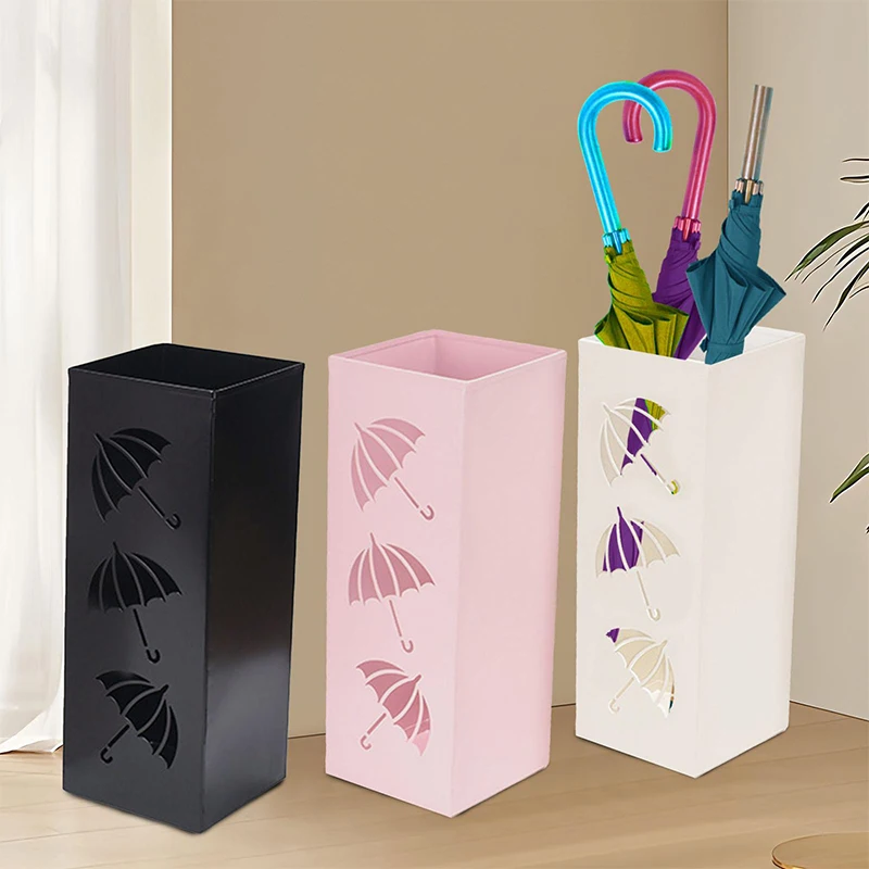 Umbrella-Bucket-Square-Hollow-Umbrella-Stand-Anti-rust-Metal-Storage ...