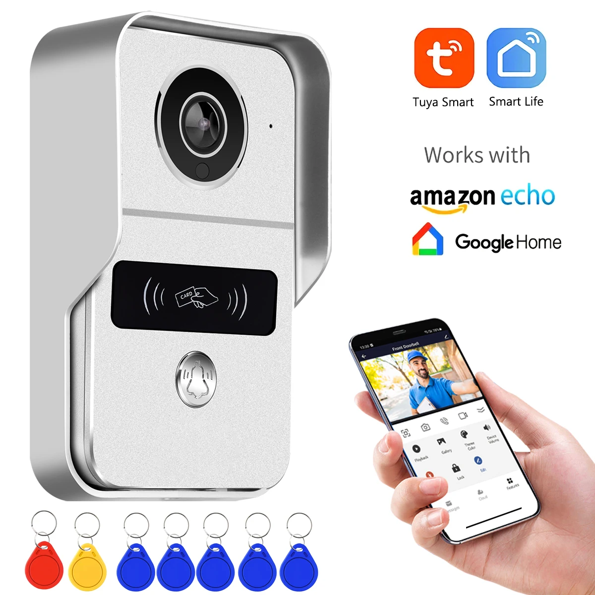 2MP-Tuya-Smart-Video-Doorbell-WiFi-Outdoor-Door-bell-1080P-camera-WiFi ...