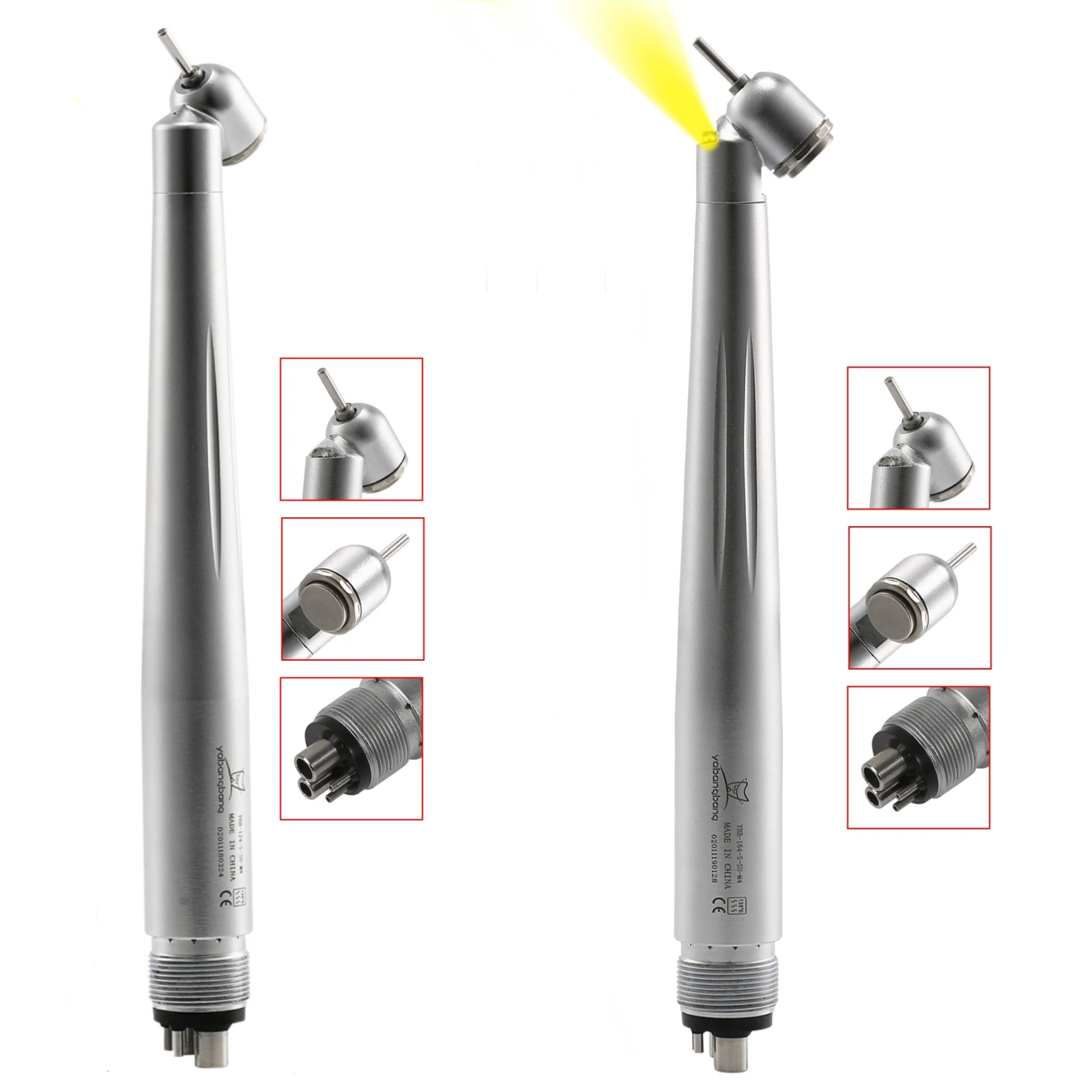 Dental-45-Degree-High-Speed-Handpiece-E-generator-Integrated-Push ...