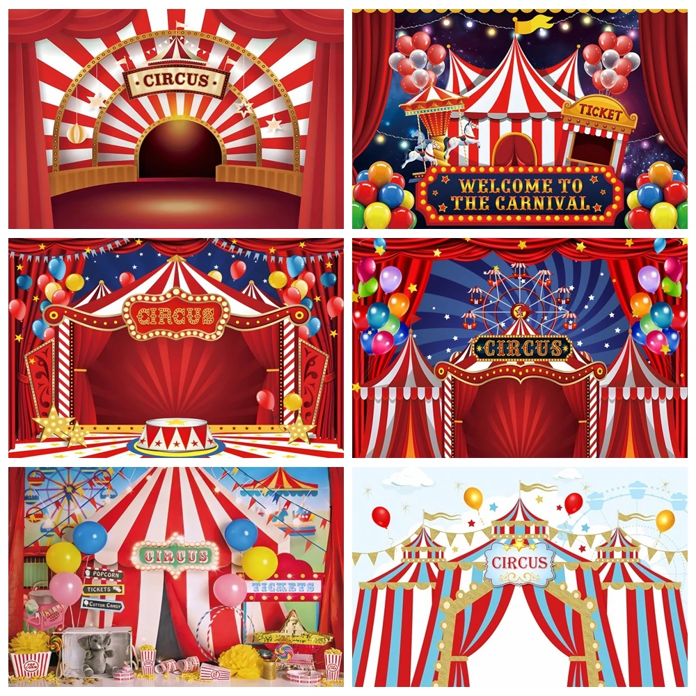 Circus Backdrop For Birthday
