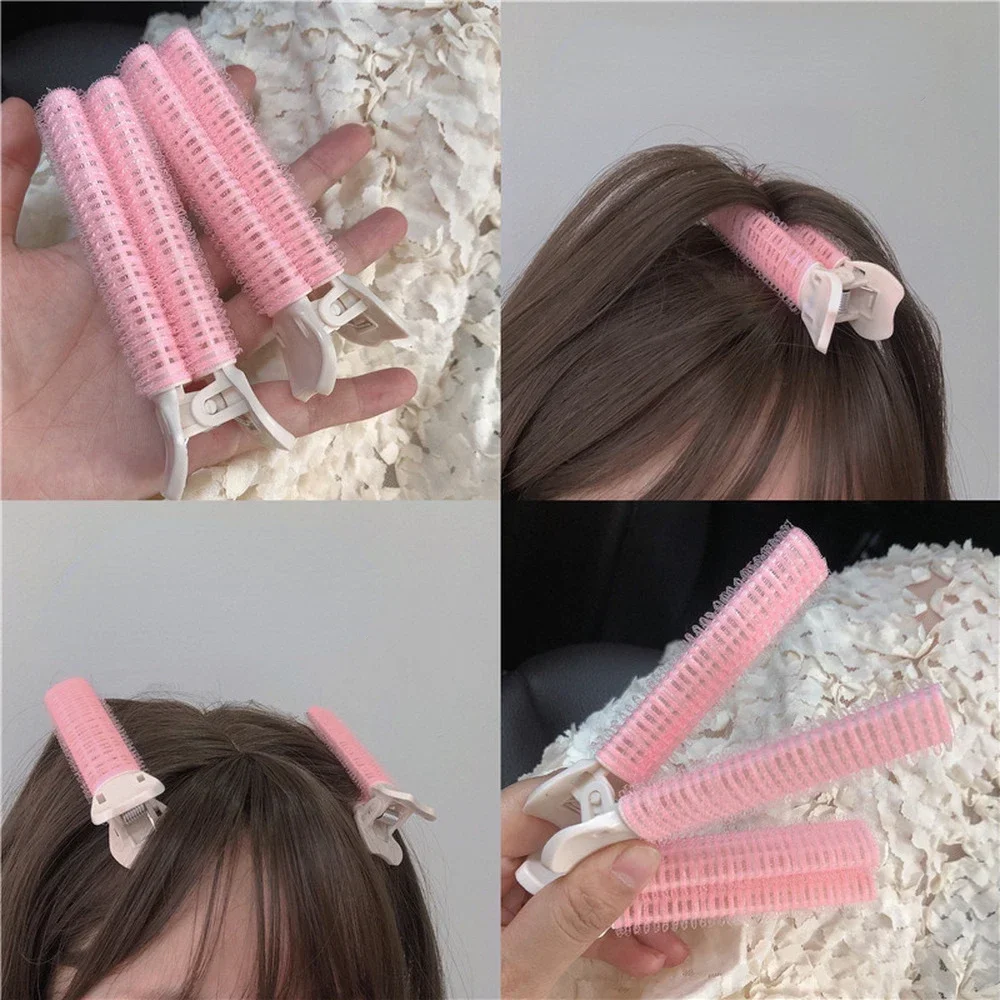 Korean Fluffy Hair Clip Curling Hairpin Bangs Fixed Shape Styling Clip Geometric Exquisite Hair ...