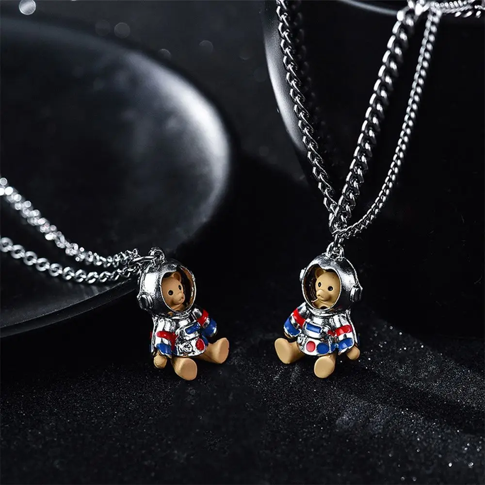 1Pc-Creative-Astronaut-Bear-Pendant-Chain-Necklace-for-Women-Men-Punk ...