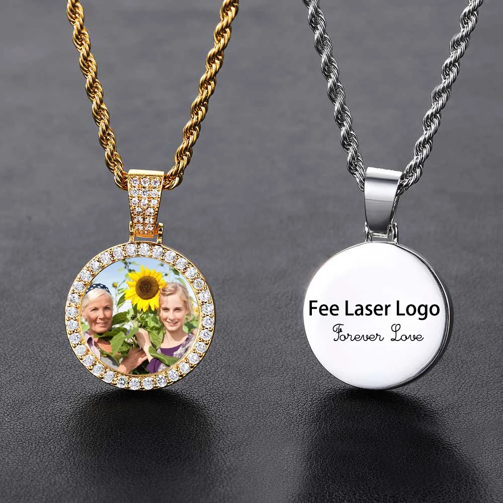 26MM-Mini-Size-Custom-Photo-Necklace-for-Woemen-Personalized-Medallions ...