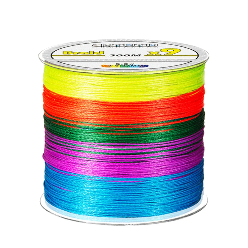 9-Strands-Braided-PE-Material-Fishing-Line-Composite-Wire-300M-Cutting ...