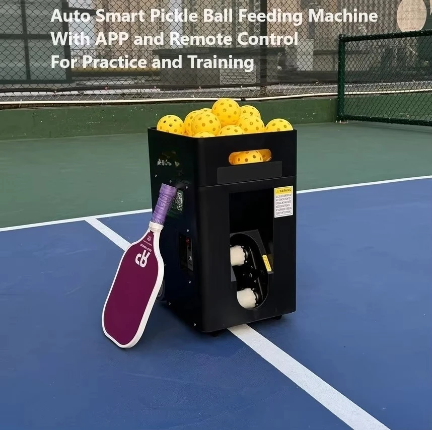Auto Pickleball Serving Machine Adjustable Speed Pickleball Ball ...