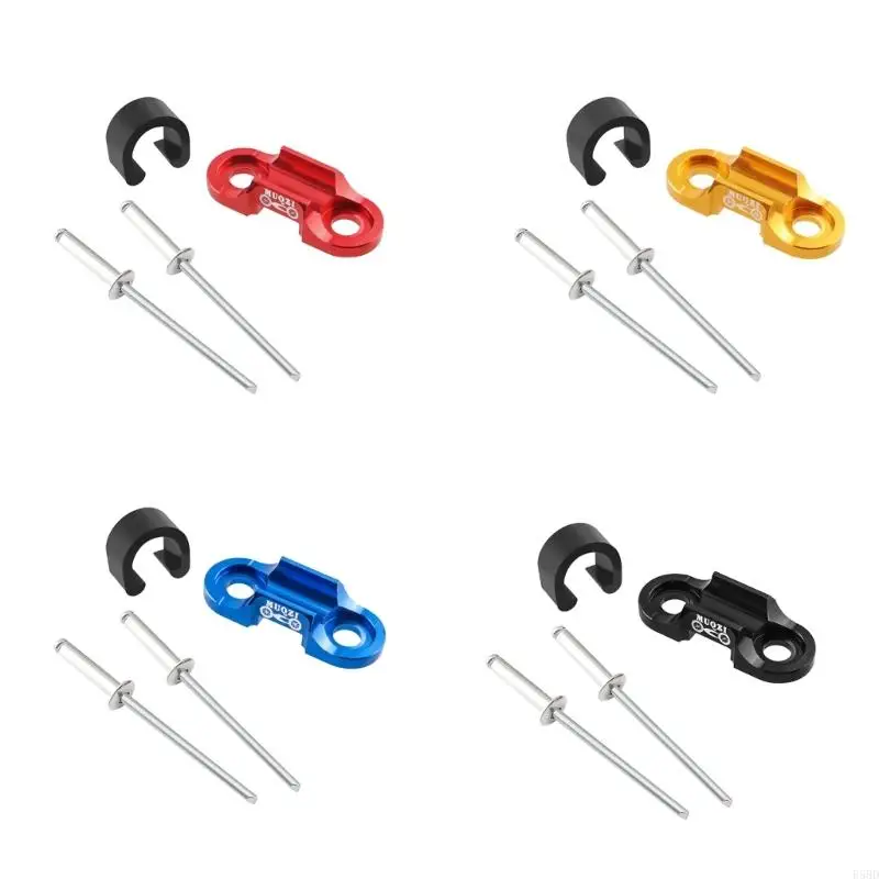 E5BD Aluminium Alloy Bike Cable Clamps Bicycles Brake Cable Housing ...