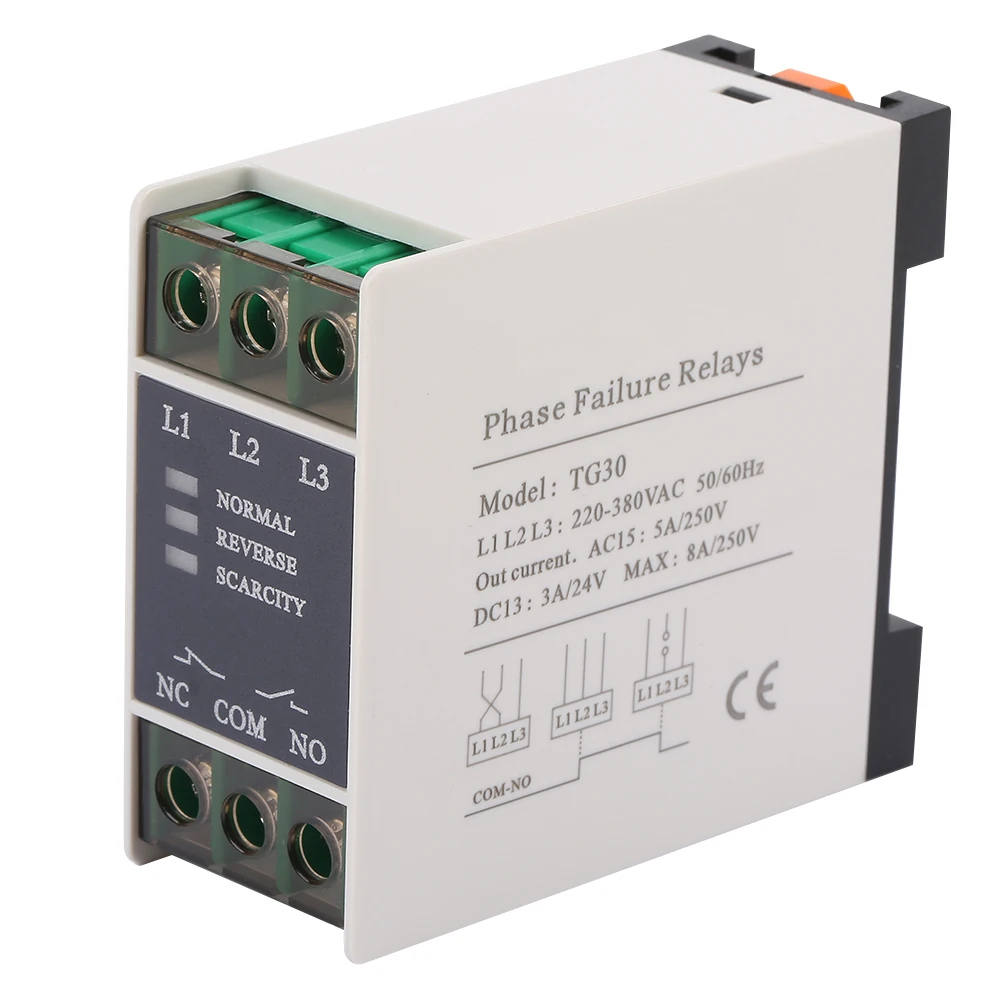 Phase-Failure-Relay-Phase-Sequence-Protection-Relay-TG30-3-Phase-Phase ...