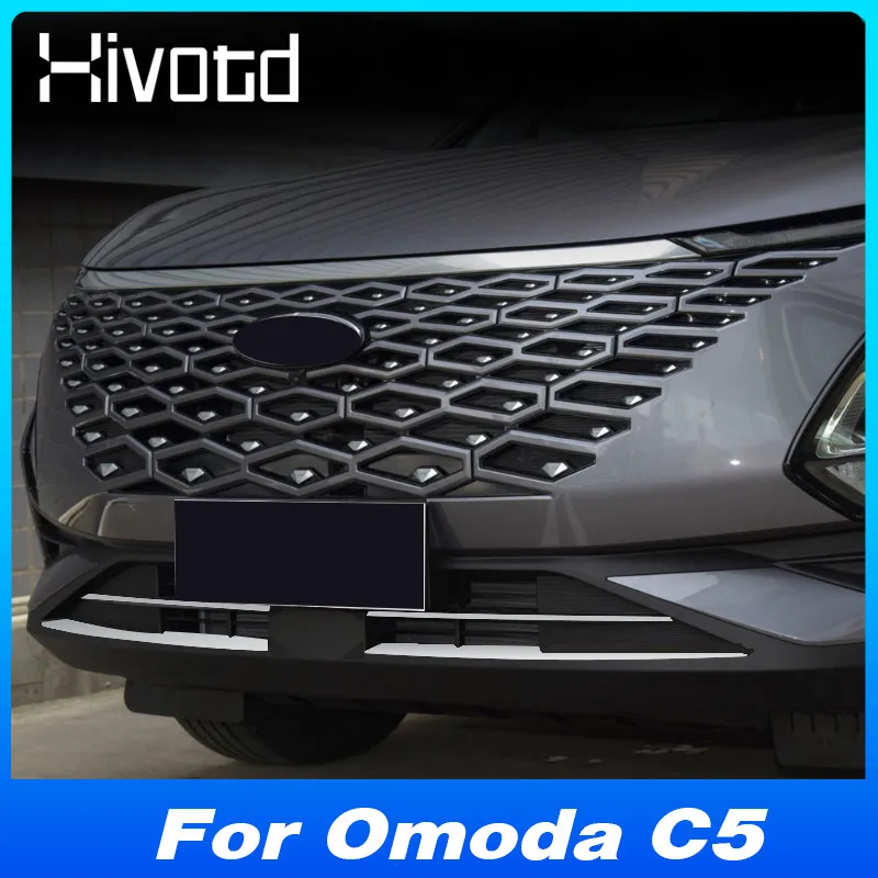 Car-Front-Bumper-Grille-Stainless-Steel-Chrom-Decoration-Strip-Cover ...