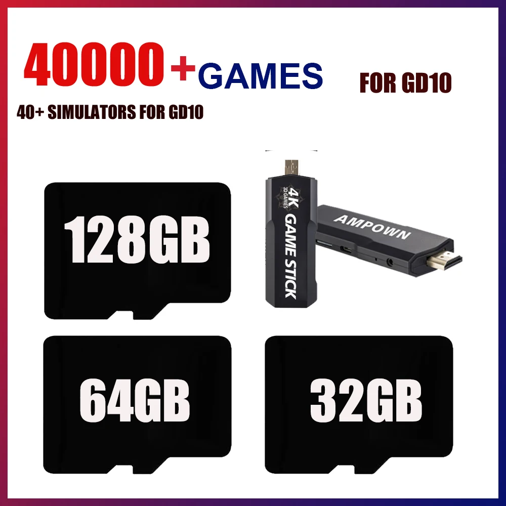 Tarjeta-SD-para-Video-Retro-4K-Game-Stick-GD10-4K-Game-Stick-consola-de ...