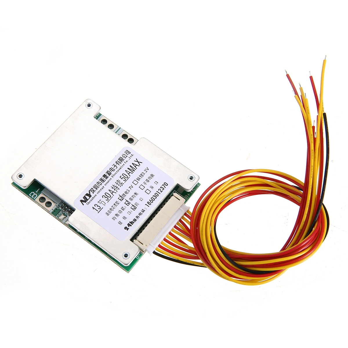 13S-48V-50A-18650-Li-ion-lityum-pil-paketi-BMS-koruma-PCB-kart-dayan-kl ...