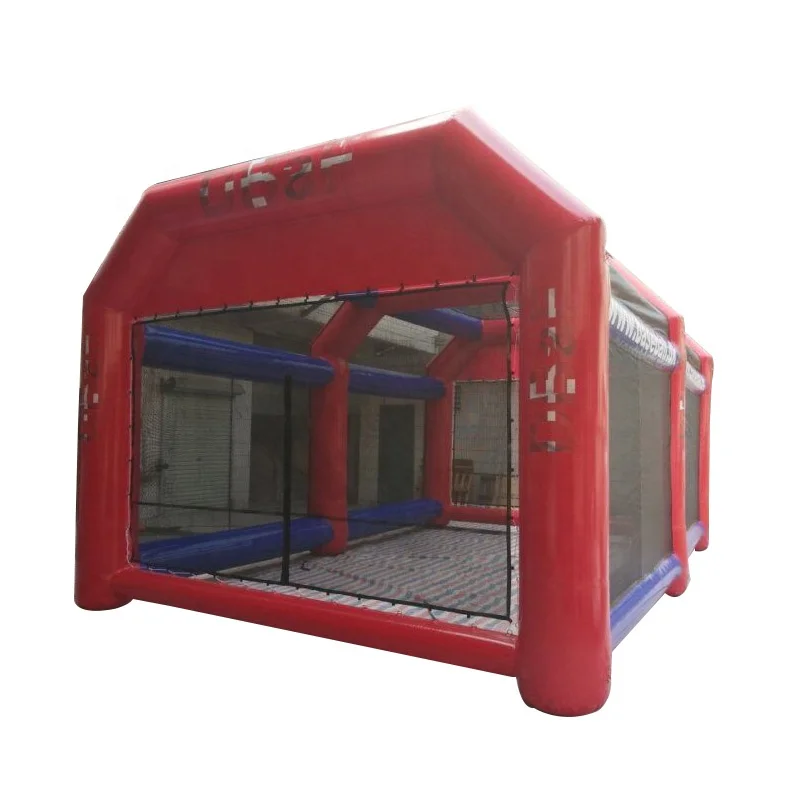 Jaula inflable de bateo de béisbol, carpa inflable de PVC ...