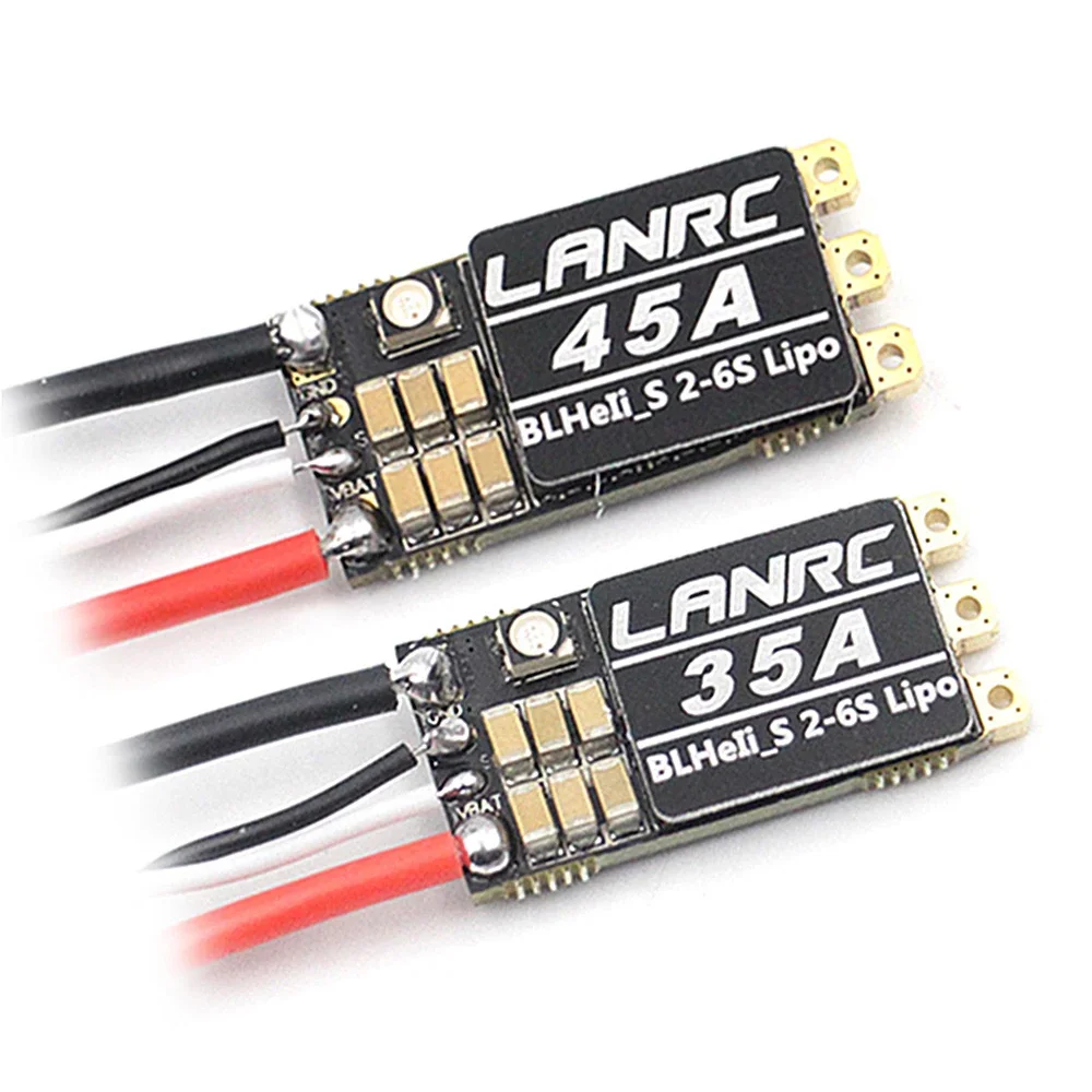 LANNRC-BLHeli-S-35A-45A-Brushless-ESC-Built-in-Programmable-RGB-LED-D ...