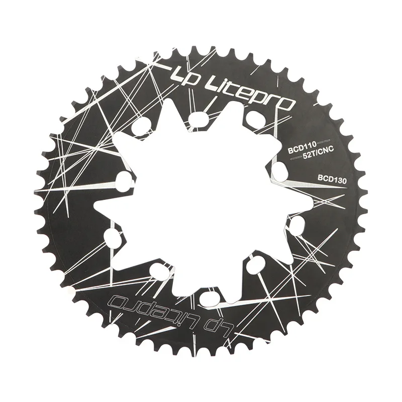 LP Litepro Oval Chainring 130 110 BCD Folding Bike Super Light Chain ...