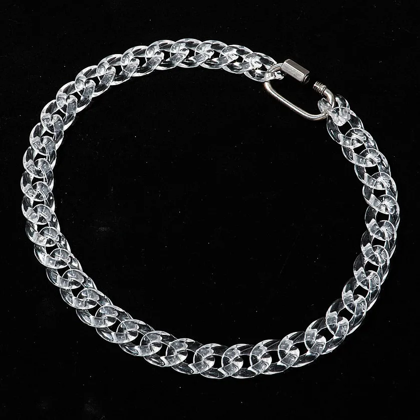 Hip-Hop-Transparent-Acrylic-Link-Chain-Lock-Necklace-for-Women-Men-Rock ...