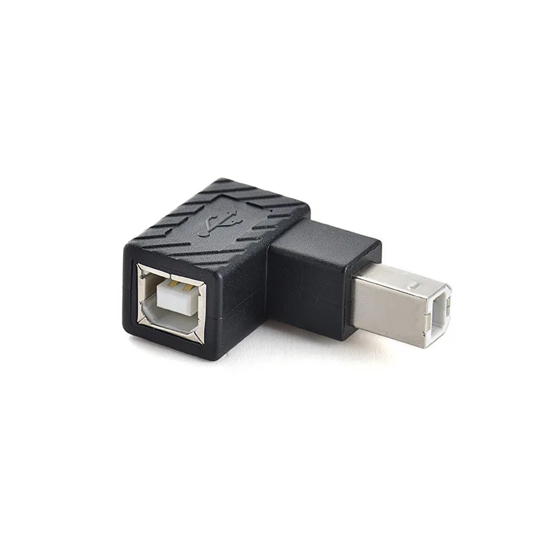 USB 2.0 Type B Print Adapter 90 Degree Up Down Left Right Angle Plug ...