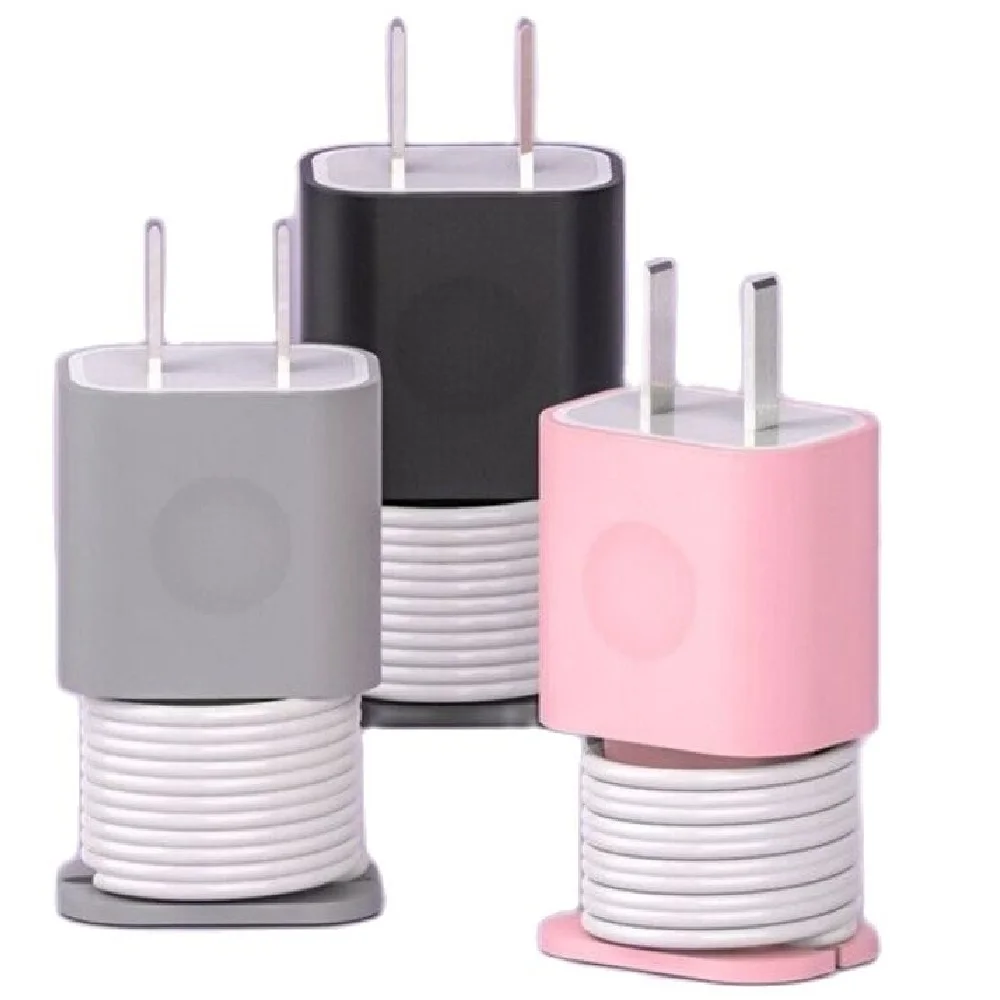 1Pc 2 in 1 Silicone Charger Protector For iPhone 18W/20W Charger ...