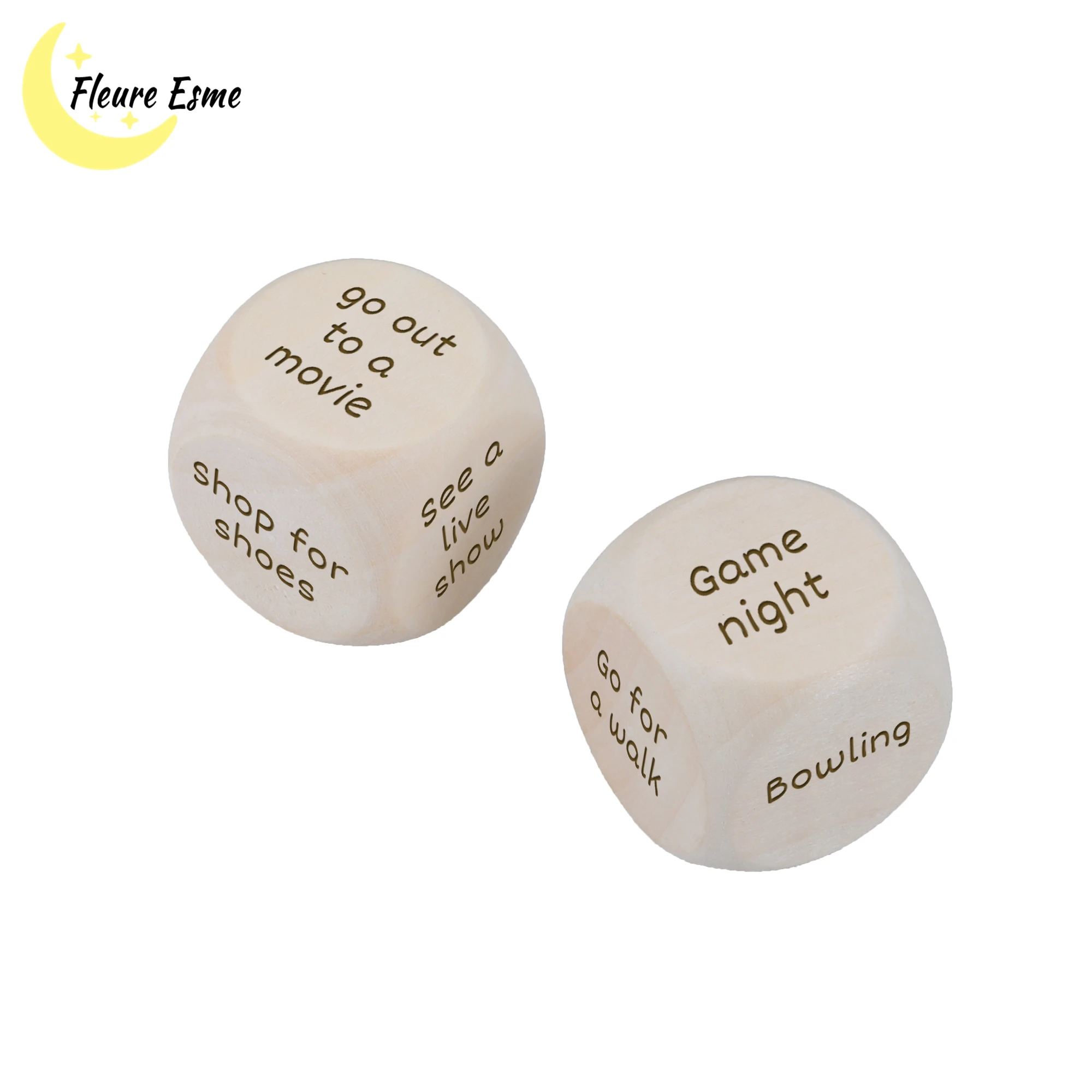 1-Pair-Personalized-Dice-Used-To-Decide-What-To-Do-Custom-Engraved-Dice ...