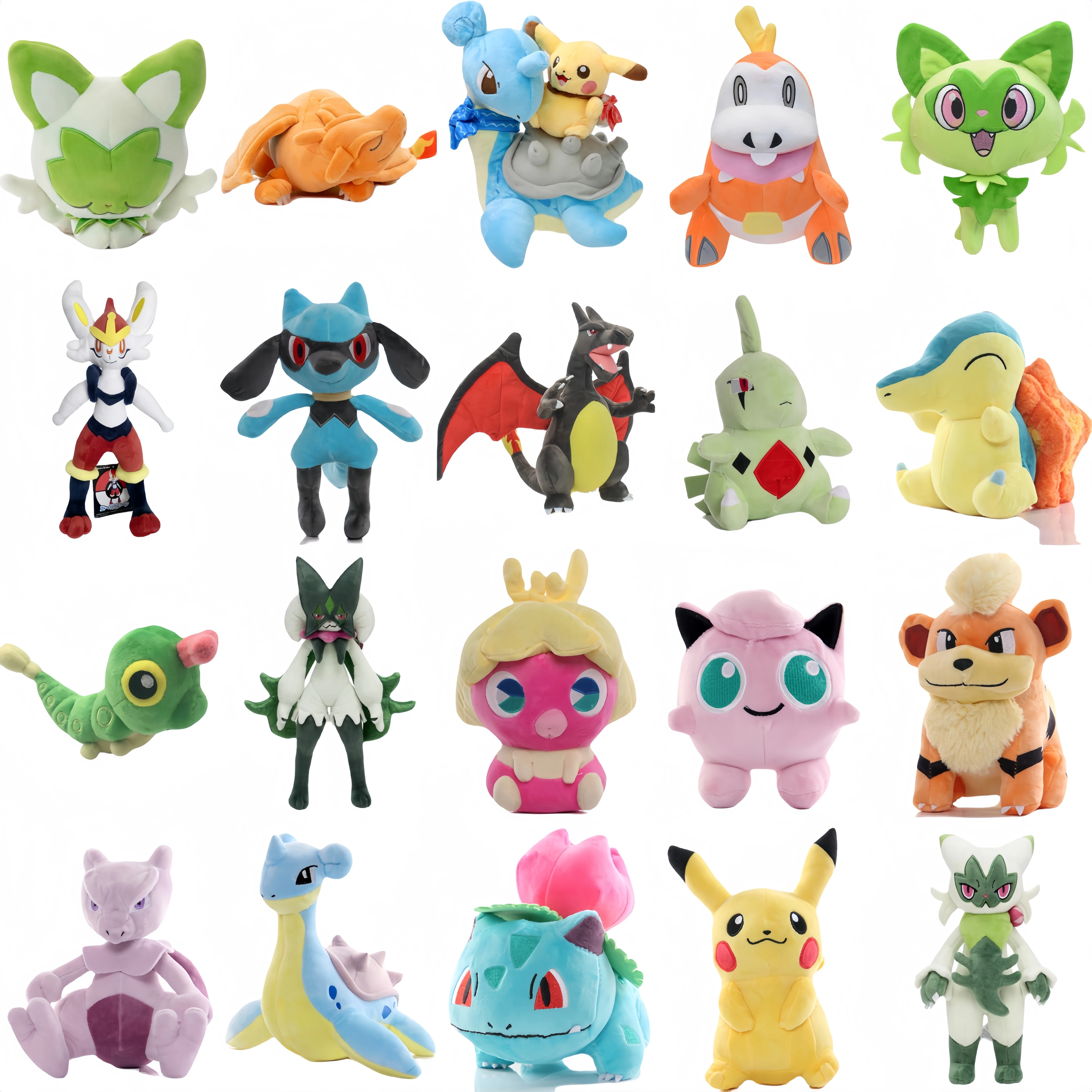 70-Styles-Pokemon-Plush-Toy-Quilava-Gengar-Pikachu-Eevee-Evolution ...
