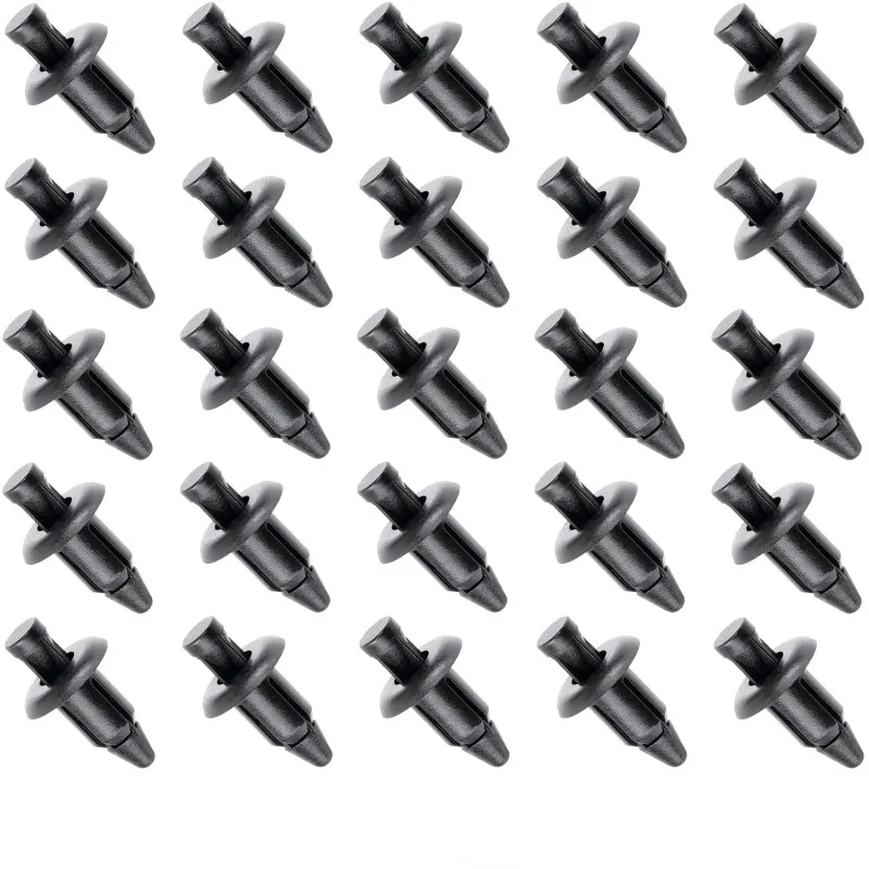 10-50Pcs-6mm-Black-Fairing-Body-Trim-Panel-Fastener-Screw-Clips-For ...